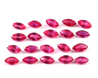 Marquise Cut Ruby - Etsy