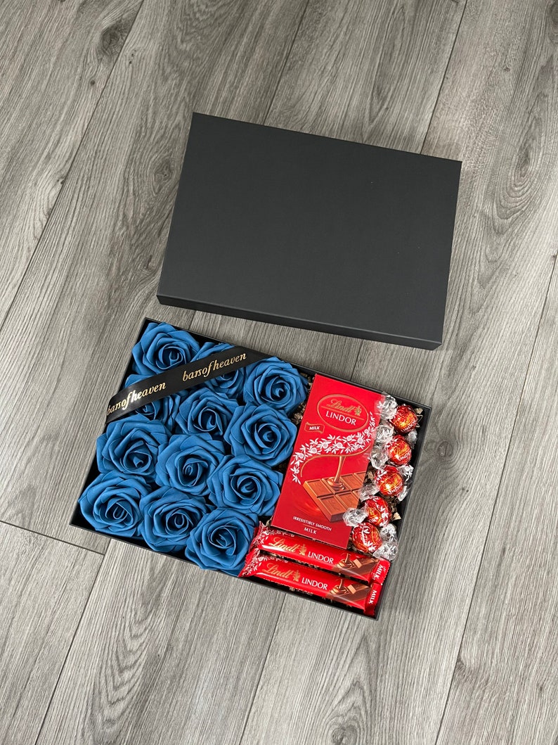 Luxury Lindor & Rose Box Gift Hatbox Home Decor Flower - Etsy