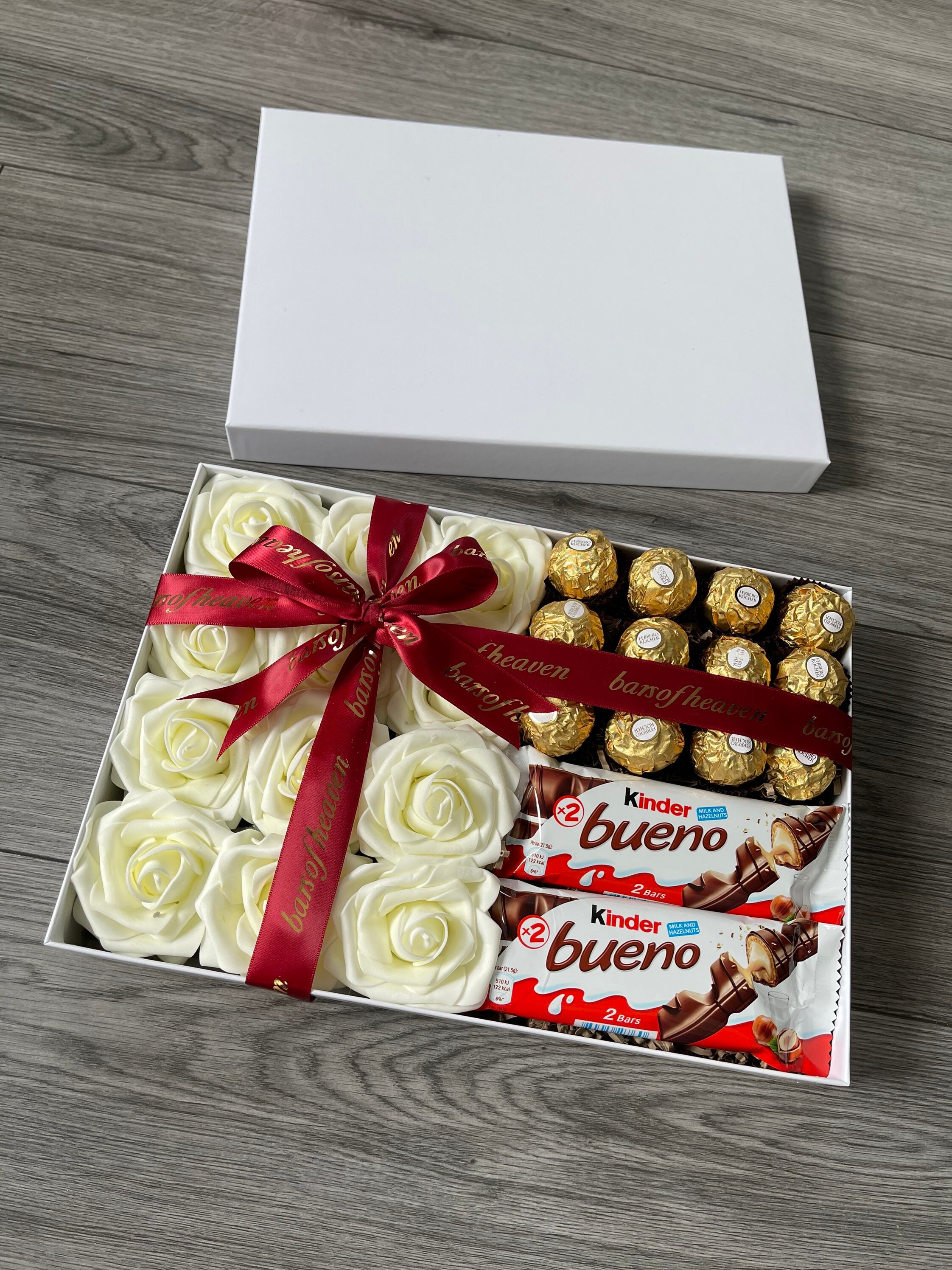 Luxury Chocolate & Rose Box Gift Hatbox Eid Gifts Flower | Etsy