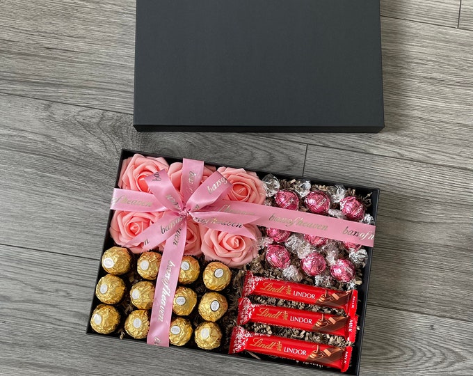 Luxury Chocolate & Rose Box Gift Wedding Hamper Home Decor - Etsy