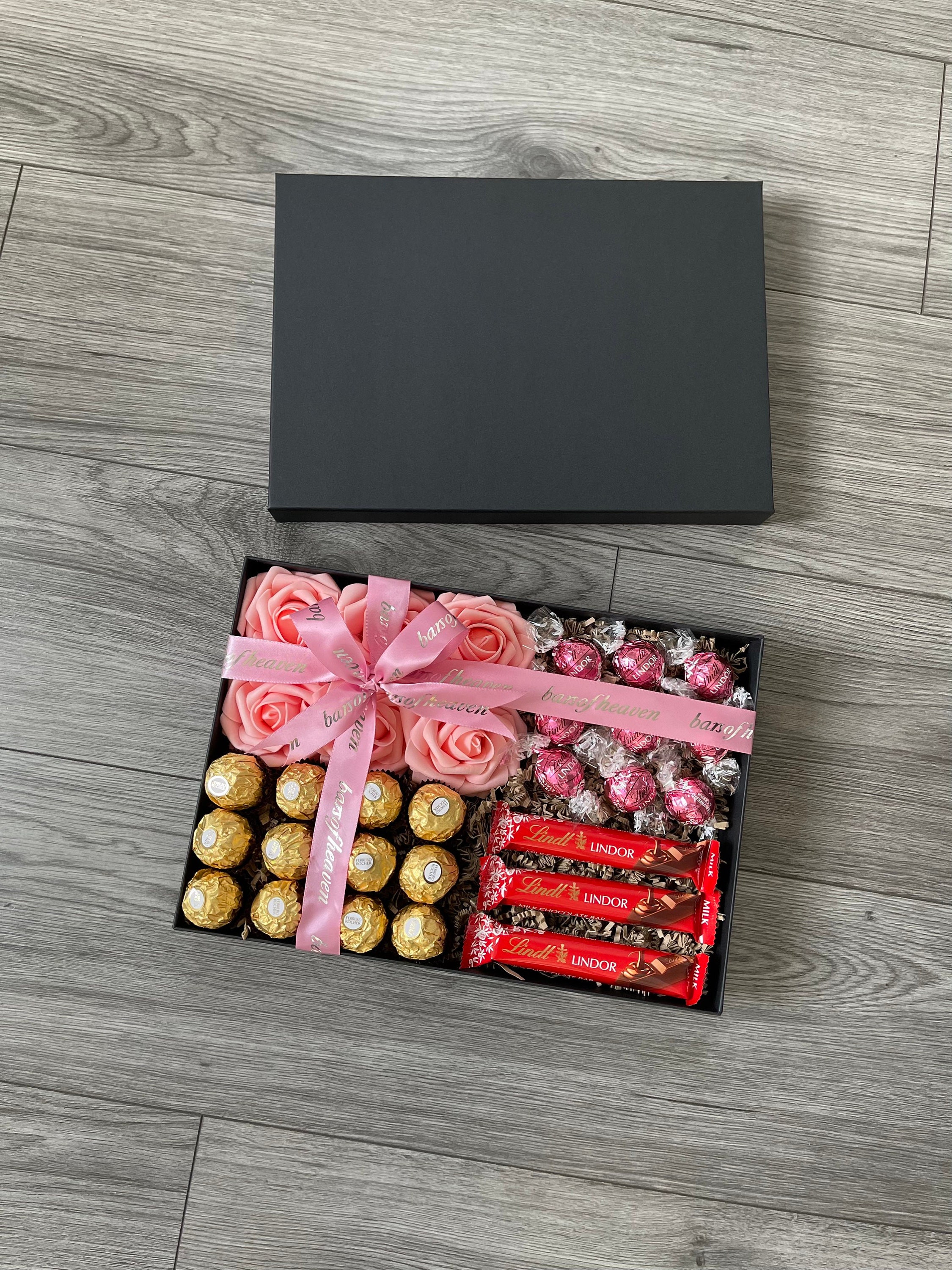 Luxury Chocolate & Rose Box Gift Wedding Hamper Home Decor - Etsy UK