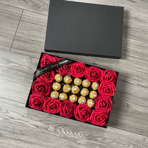 Luxury Chocolate & Rose Box Gift Wedding Hamper Home Decor - Etsy