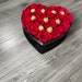 Premium Chocolate & Love Heart Rose Box Gift Flower Box, Rose Box ...