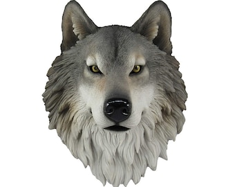 Fake Wolf Head Decor | Etsy
