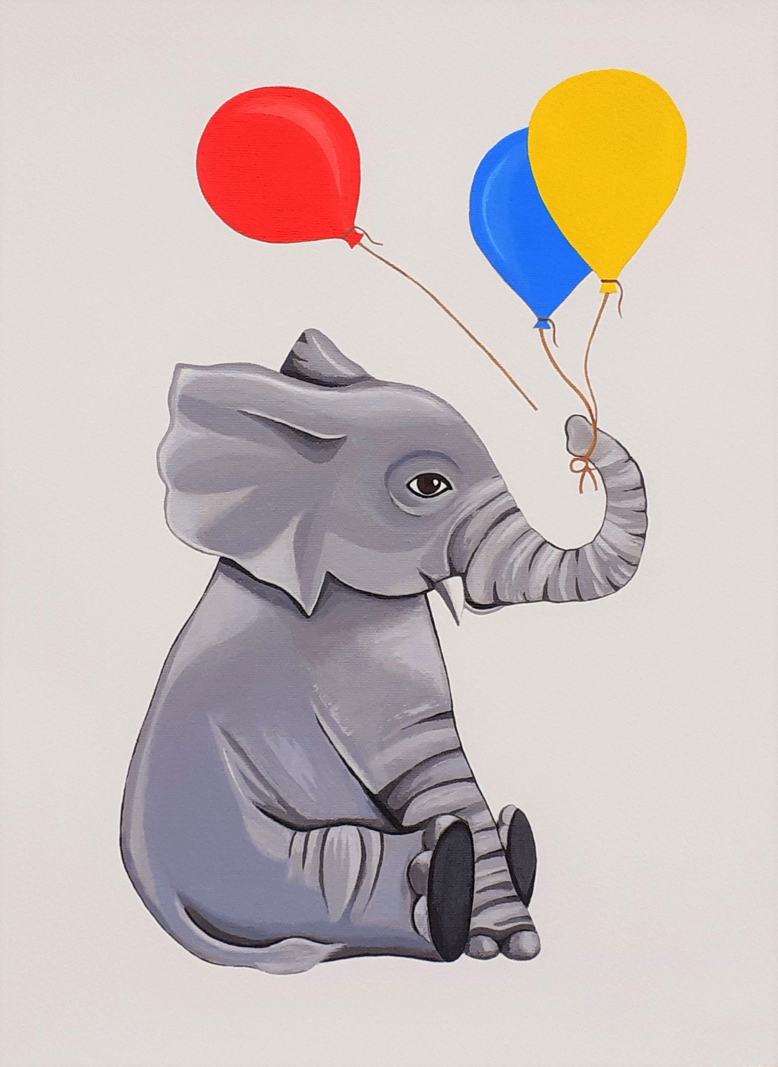 Elephant Baby Elephant Nursery Art Newborn Gift Baby Gift Baby's ...