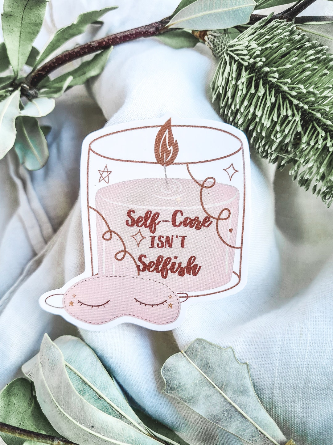 Self-care Isn't Selfish Sticker Vinyl Sticker Australien Inspirierende ...