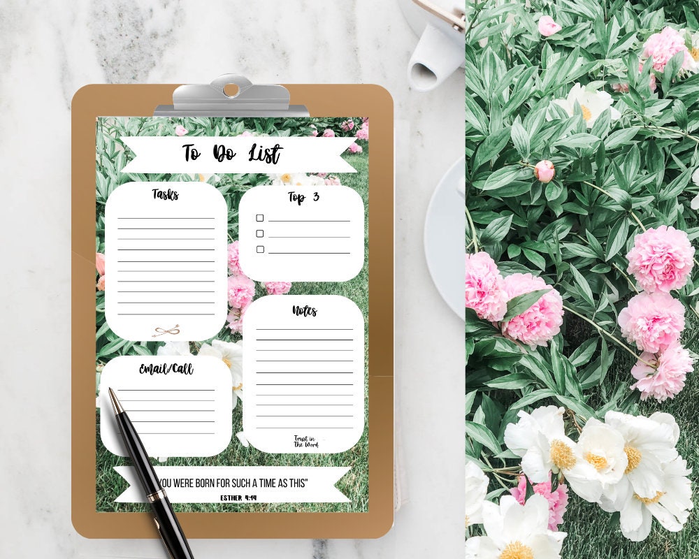 Christian to Do List Christian Planner Page Christian Home - Etsy