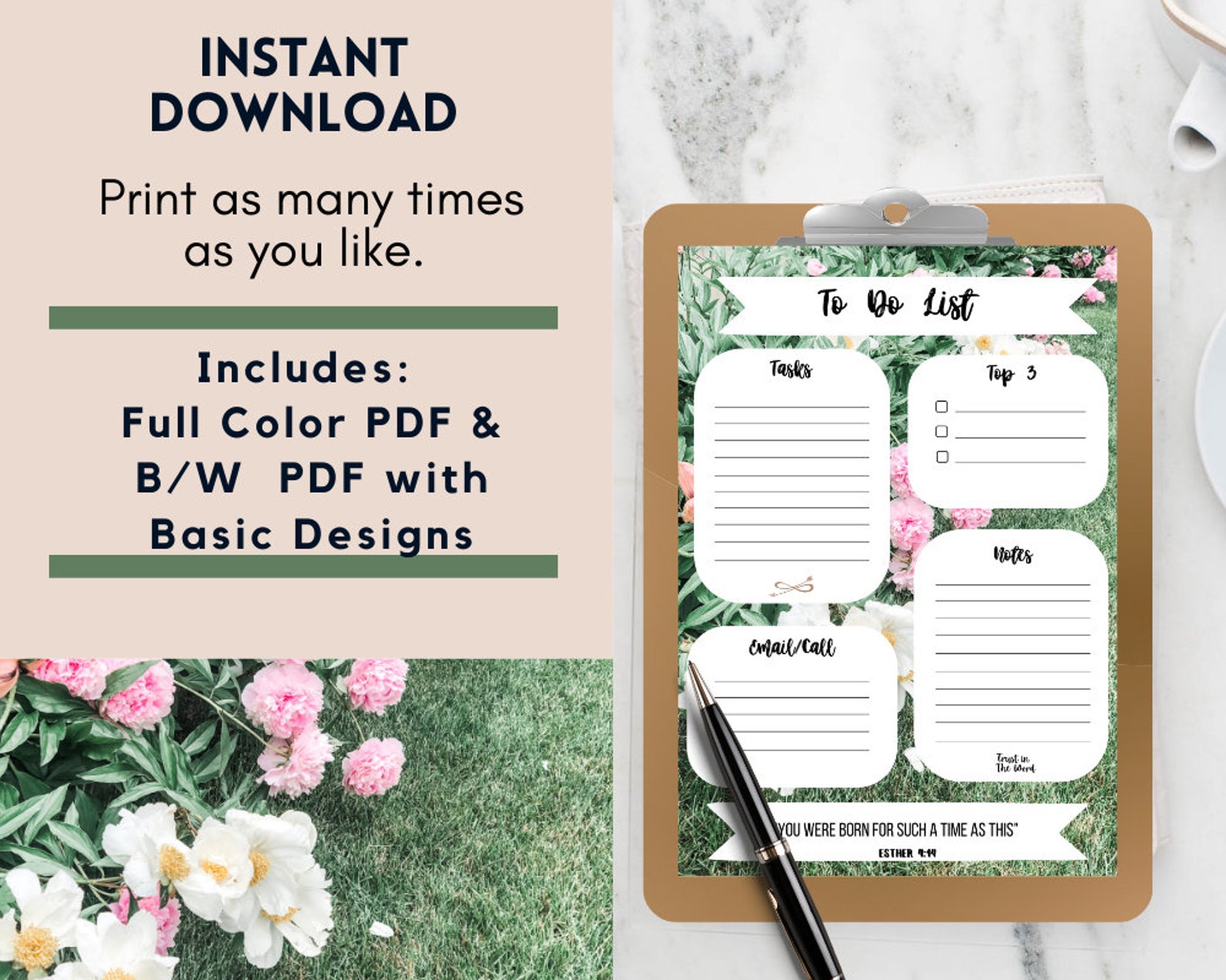 Christian to Do List Christian Planner Page Christian Home - Etsy