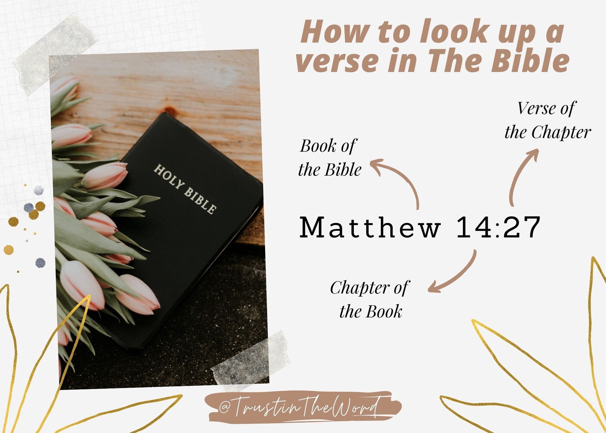 How to Read the Bible How to Look Up a Verse in the Bible | Etsy