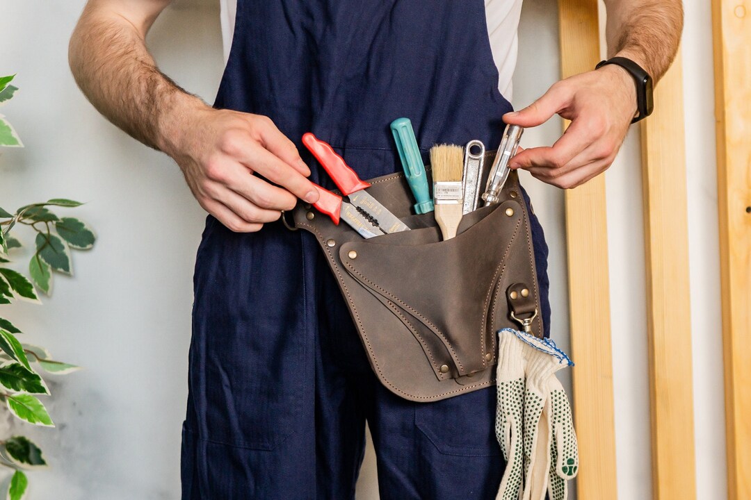 Personalized Tool Belt, Gift for Dad, Multiple Tool Pouch, Leather Tool ...