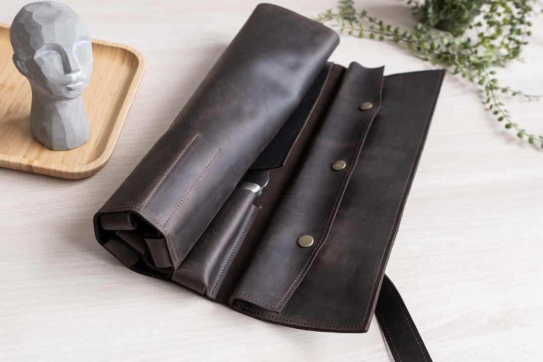 Knife Bag Chef, Chef Knife Roll, Leather Knife Roll, Personalized Roll ...