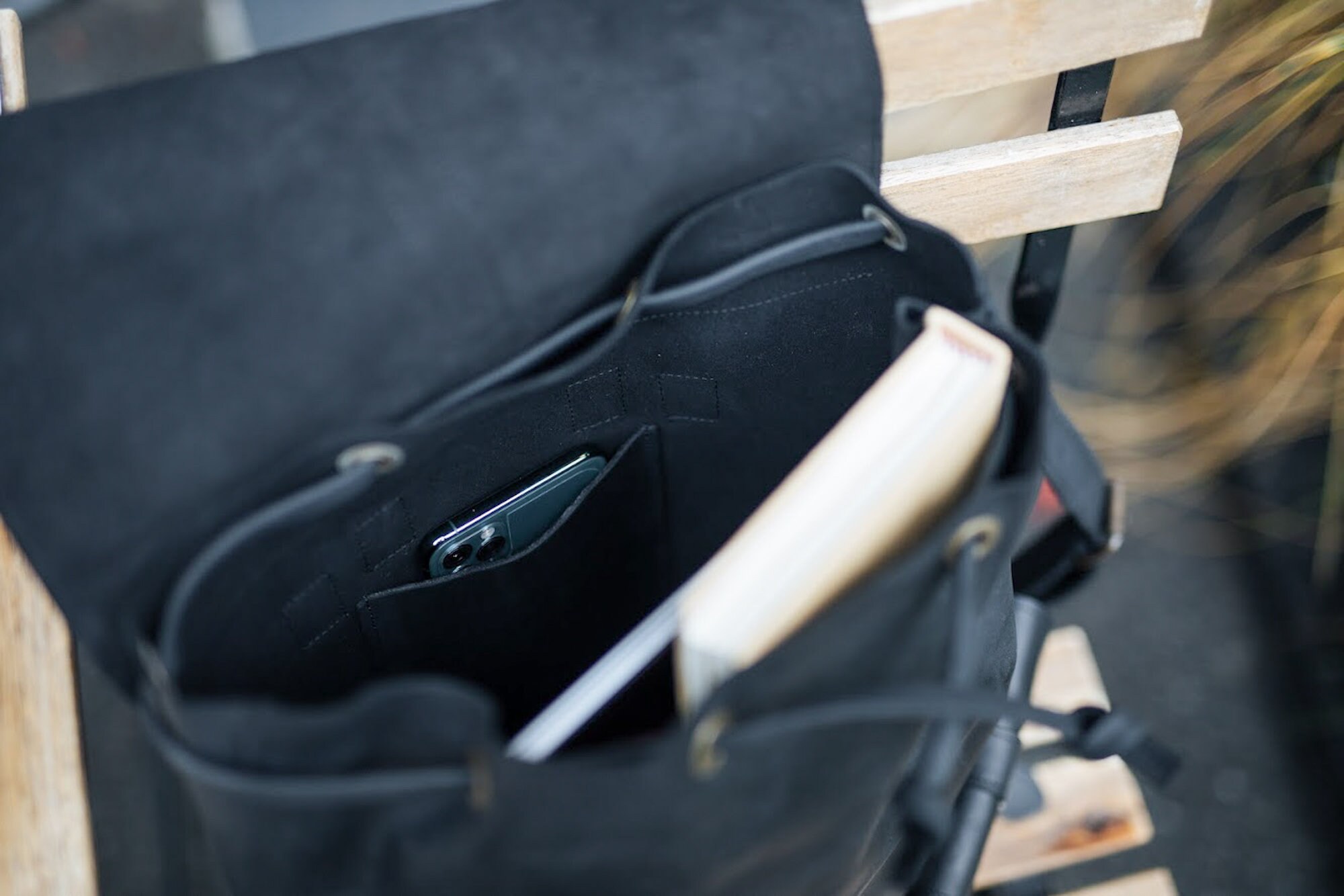 Mens Leather Backpack Personalize Backpack Black Leather | Etsy