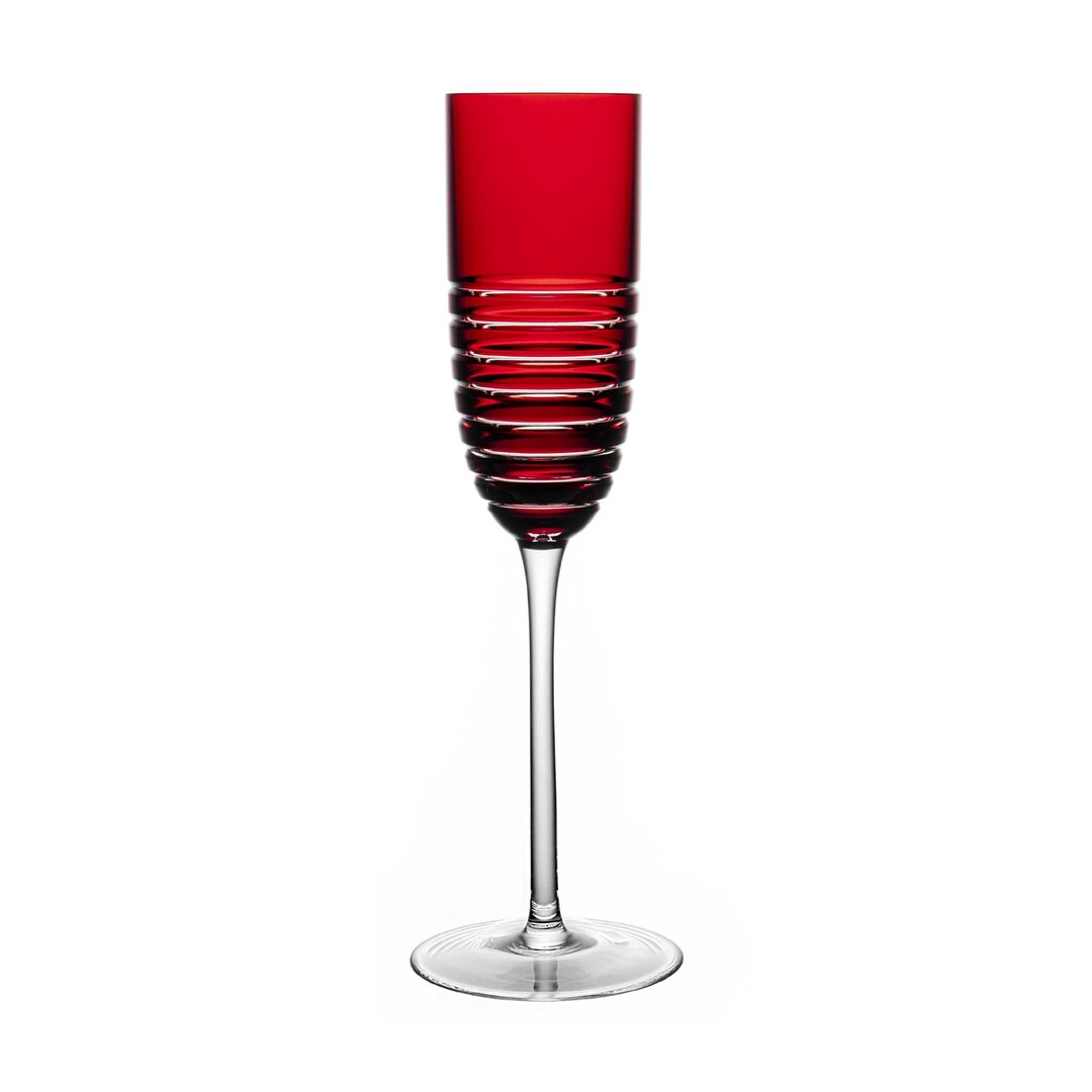 Dibbern - Madison Ruby Red Champagne Flute - Etsy