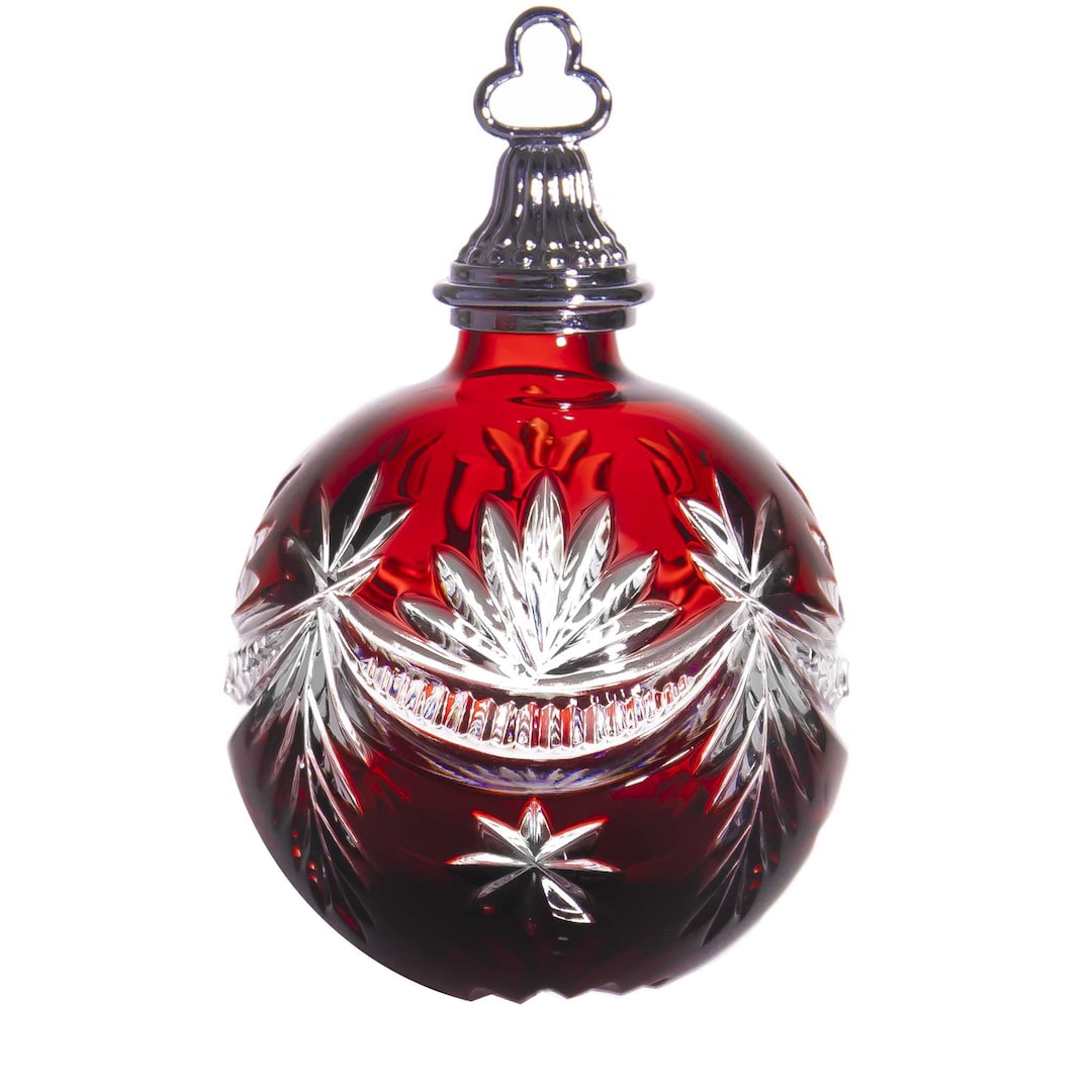 Waterford - Winter Wonderland Ruby Red Ball Ornament 2.9 In - Etsy