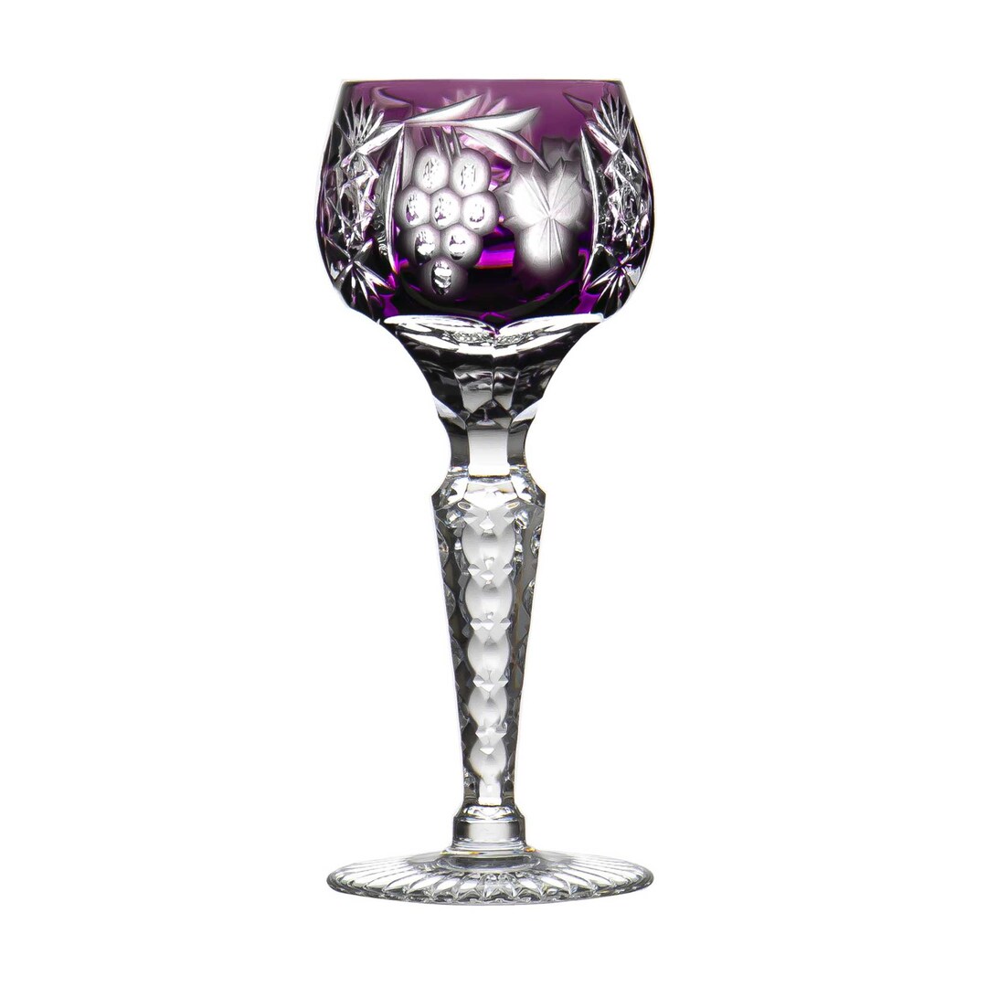 Ajka Crystal - Marsala Purple Cordial Liqueur Glass - Etsy