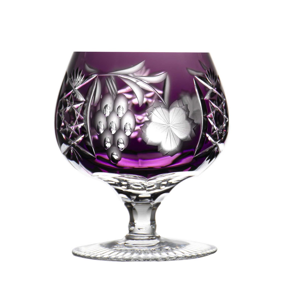 Ajka Crystal Marsala Purple Brandy Glass - Etsy