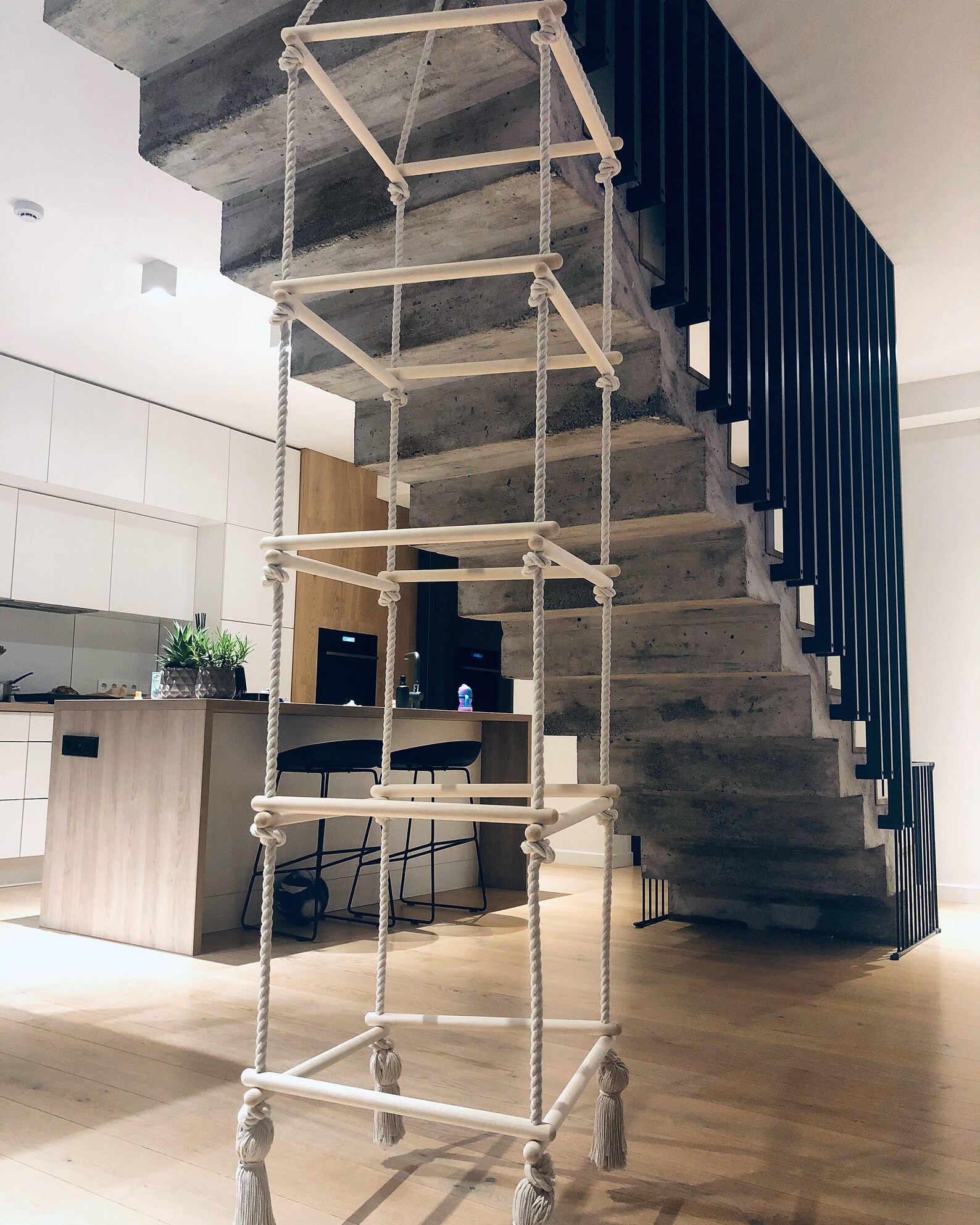 Montessori Rope Ladder Kids Indoor Playground Climbing Bars - Etsy