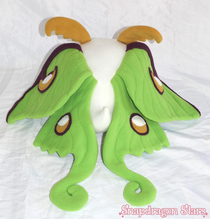 WEIGHTED Luna Moth Plush - 2lbs - Moth Art Doll - Bug Stuffed Animal ...