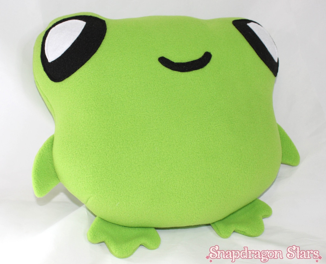 Froggy Pillow Plushie - Ready to Ship! - Frog Plush - Gifts for Teens ...