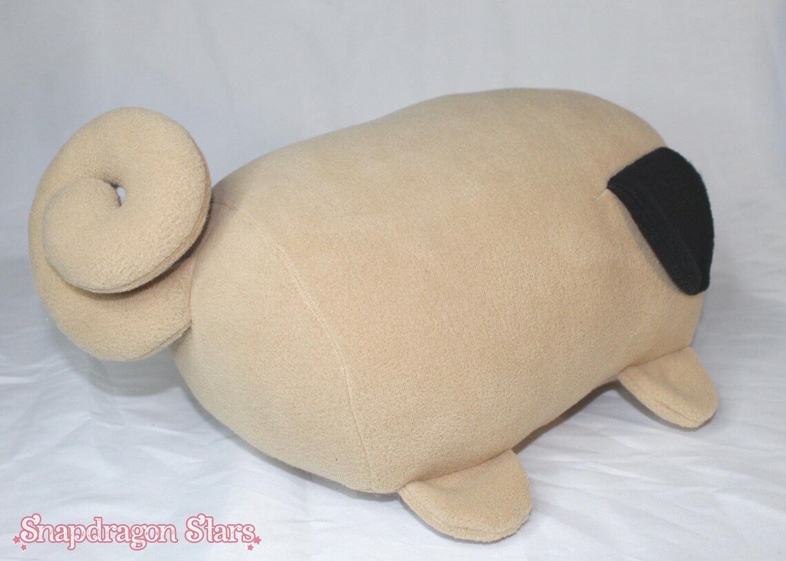 Old Pug Plushie Soft Cuddly Puppy Plush Ready to Ship - Etsy