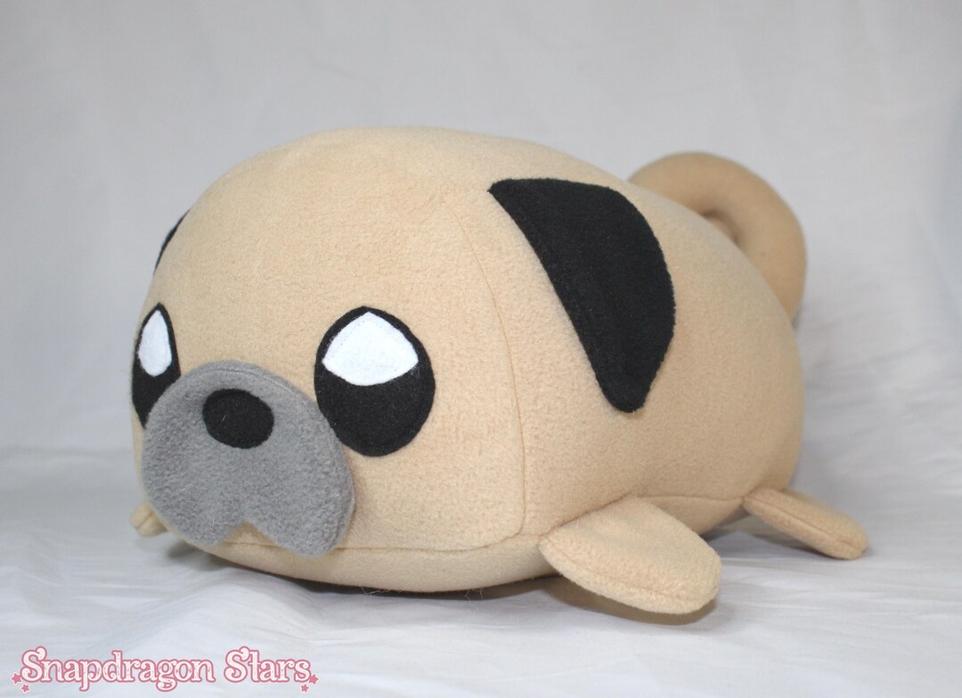Old Pug Plushie - Soft Cuddly Puppy Plush - Ready to Ship! - Pug ...
