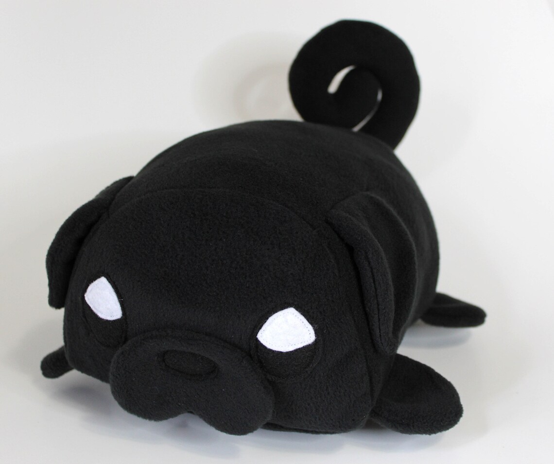 Black Pug Plushie Soft Cuddly Puppy Plush Ready to Ship - Etsy