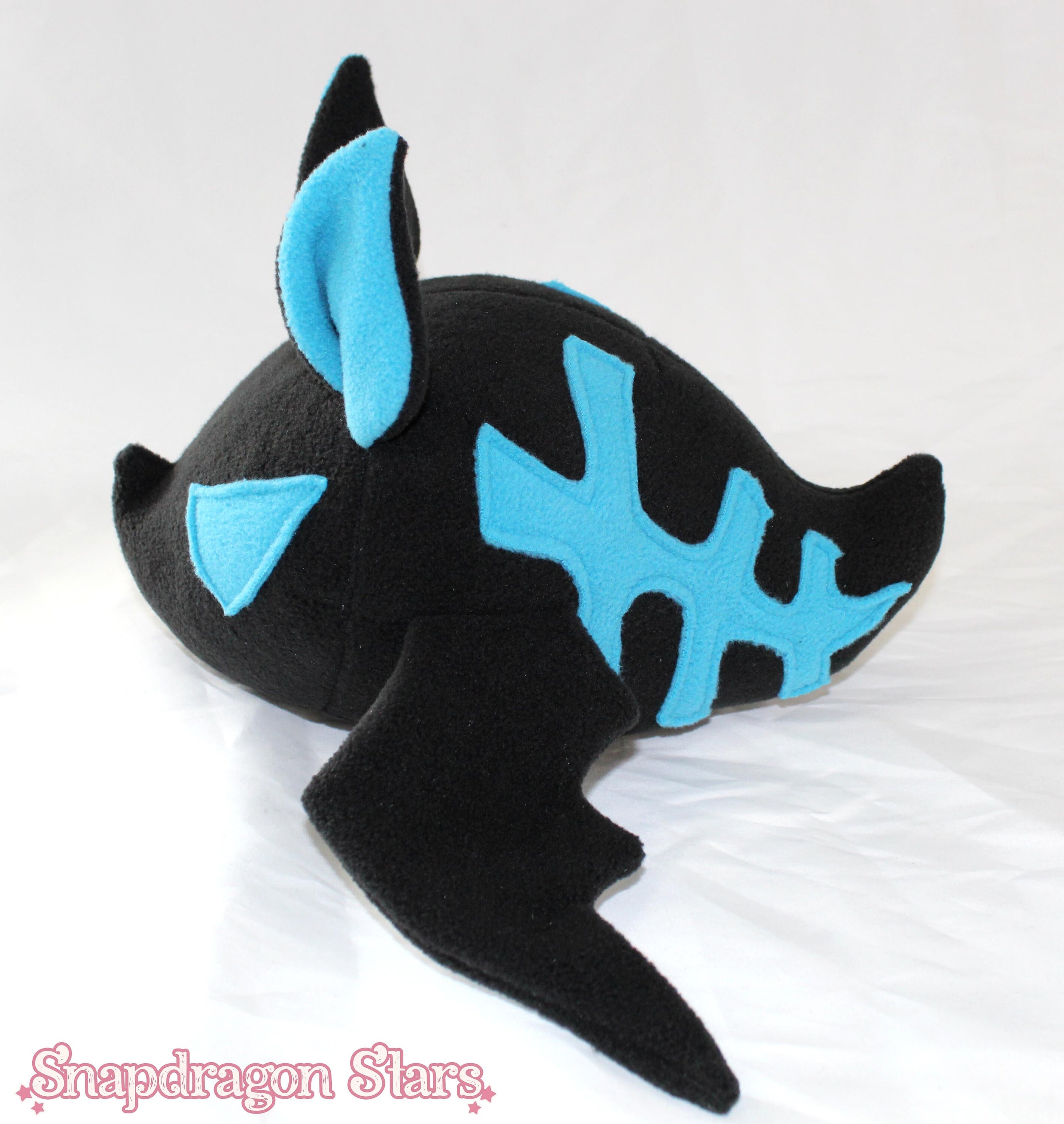 Bright Blue & Black Skeleton Bat Plushie - Ready to Ship! - Goth Toys ...