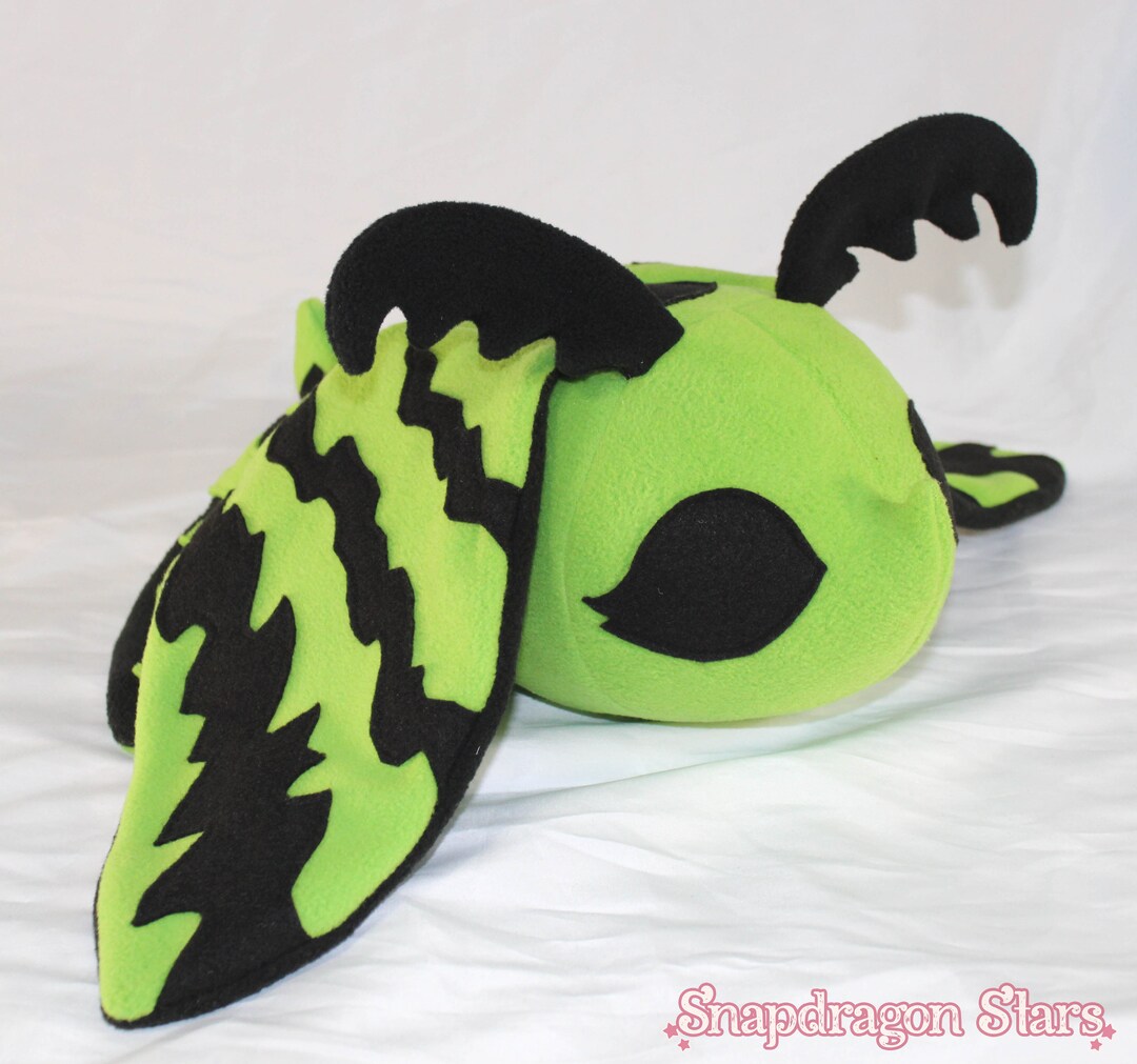Bright Green Death's Head Hawkmoth Plushie Limited Edition Goth Moth ...