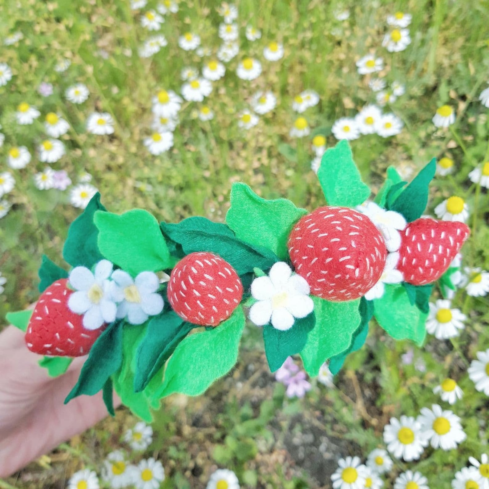 Strawberry Headband, Strawberry Crown, Headband With Red Strawberry ...