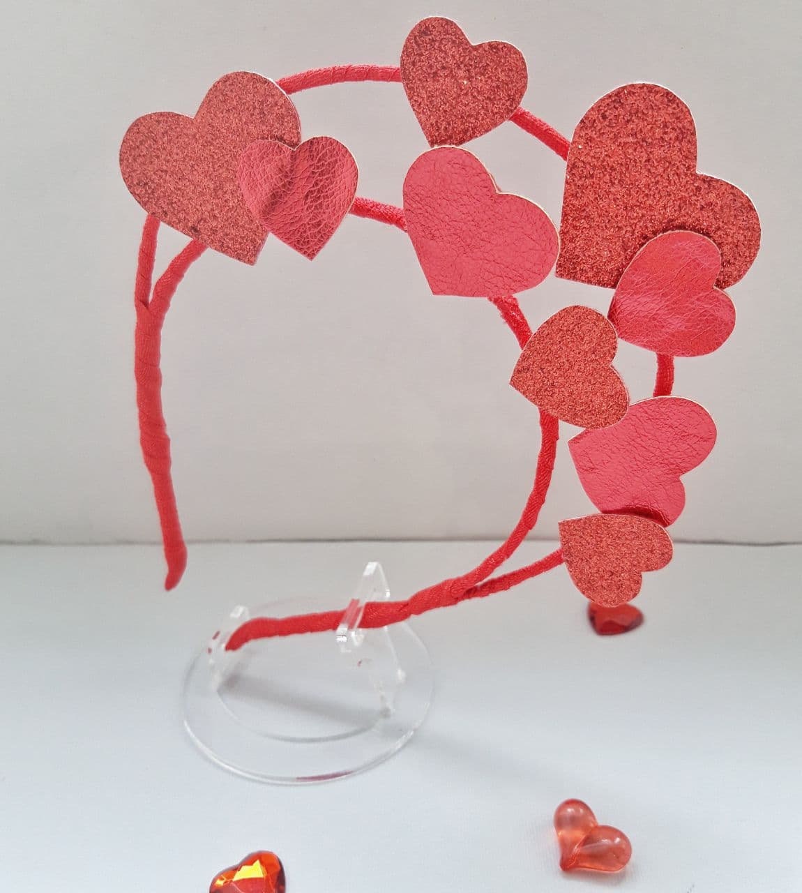 Queen of Hearts Headband, Hearts Tiara, Red Hearts Crown, Valentines ...