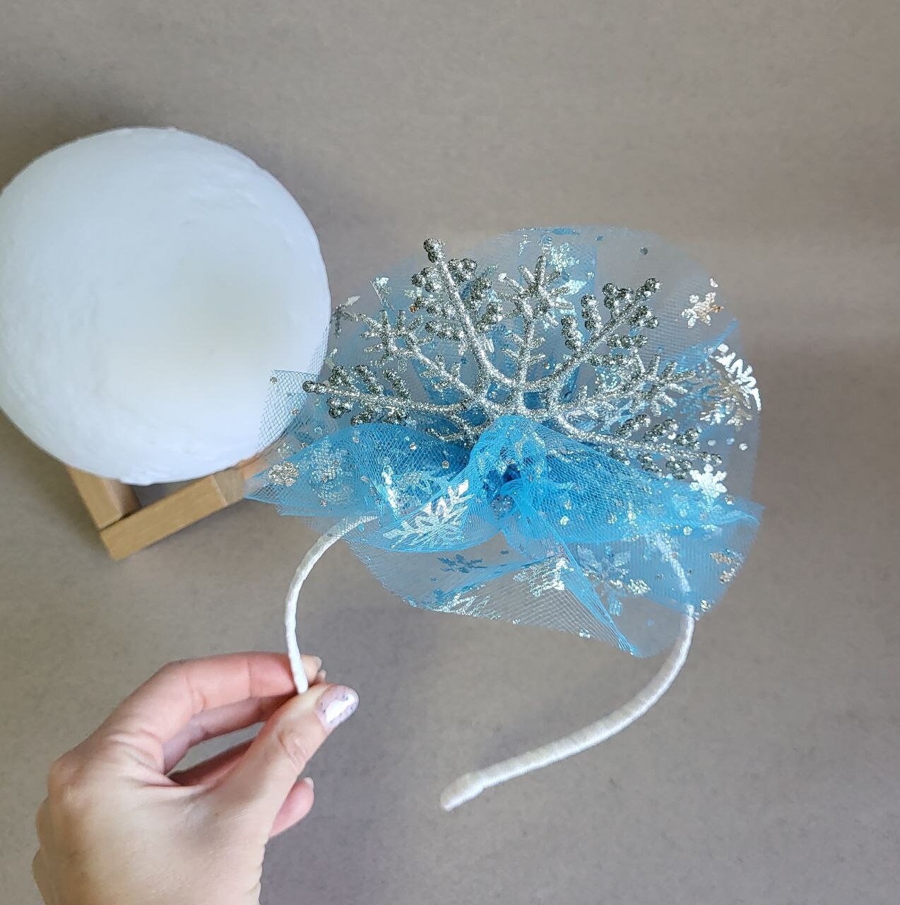 Snowflake Birthday Crown, Ice Queen Crown, Magical Wand, Snow Queen ...