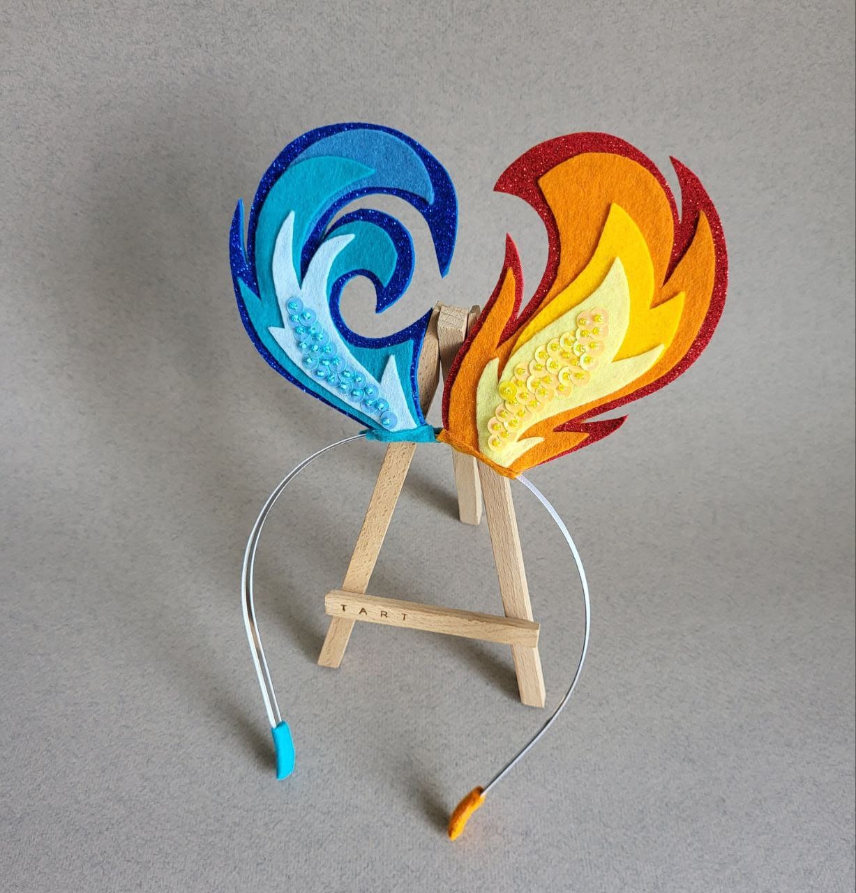 Ice Fire Headband, Ice Queen Crown, Fire Headdress Red Flame, Fire ...