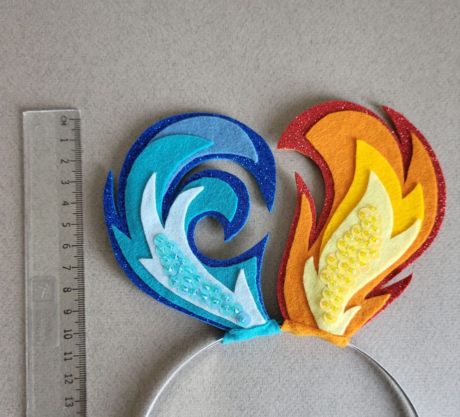 Ice Fire Headband, Ice Queen Crown, Fire Headdress Red Flame, Fire ...