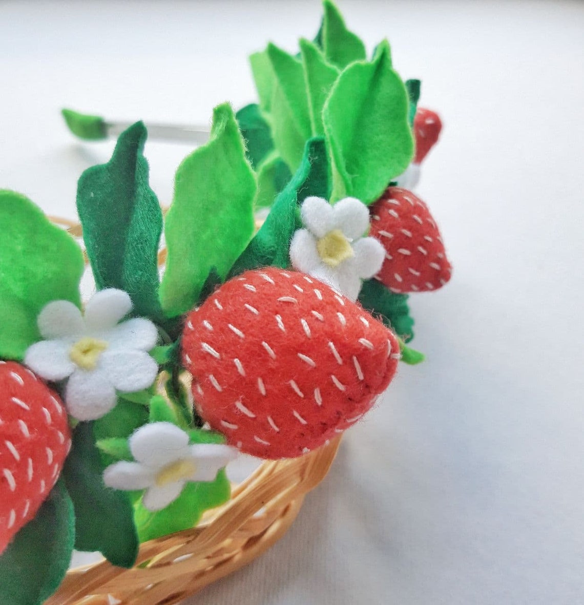 Strawberry Headband Strawberry Crown Headband With Red - Etsy