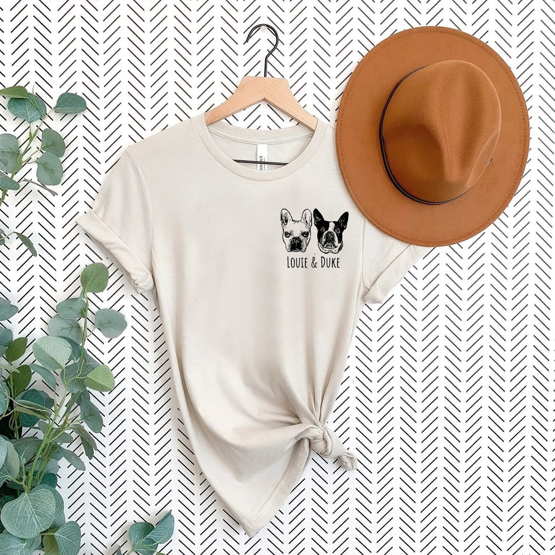 Custom Pet Portrait T-shirt | Personalized Pet Shirt | Made From Pet ...