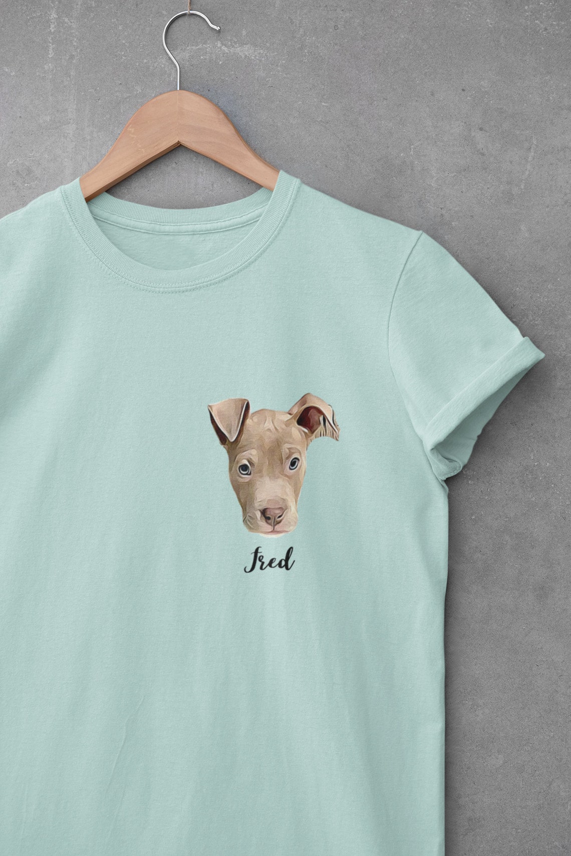 Custom Dog T-shirt UNISEX Pet Face T-shirt Personalized - Etsy