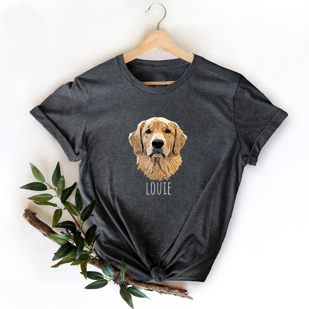 Custom Pet Portrait T-shirt | Personalized Pet Shirt | Made From Pet ...