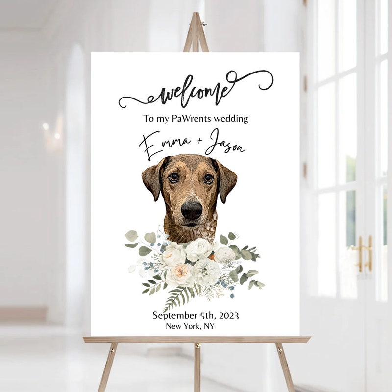 Dog Wedding Sign - Etsy