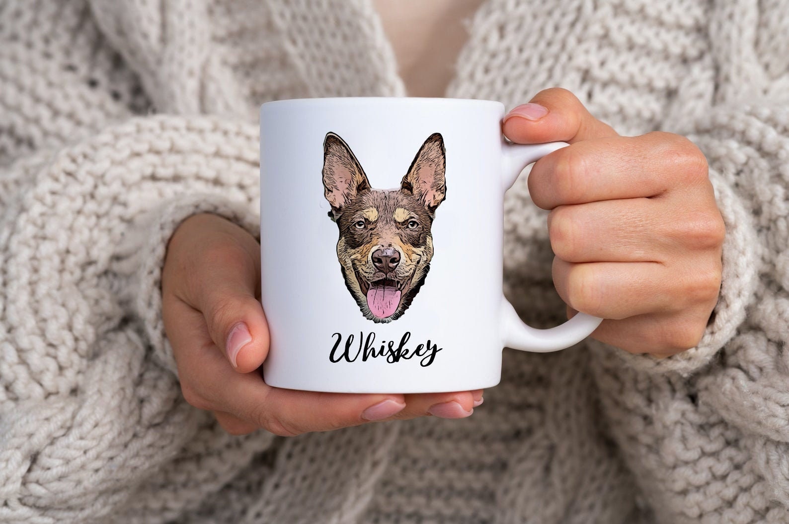 Custom Dog Mug Personalized Dog Coffee Cup Dog Face Mug | Etsy