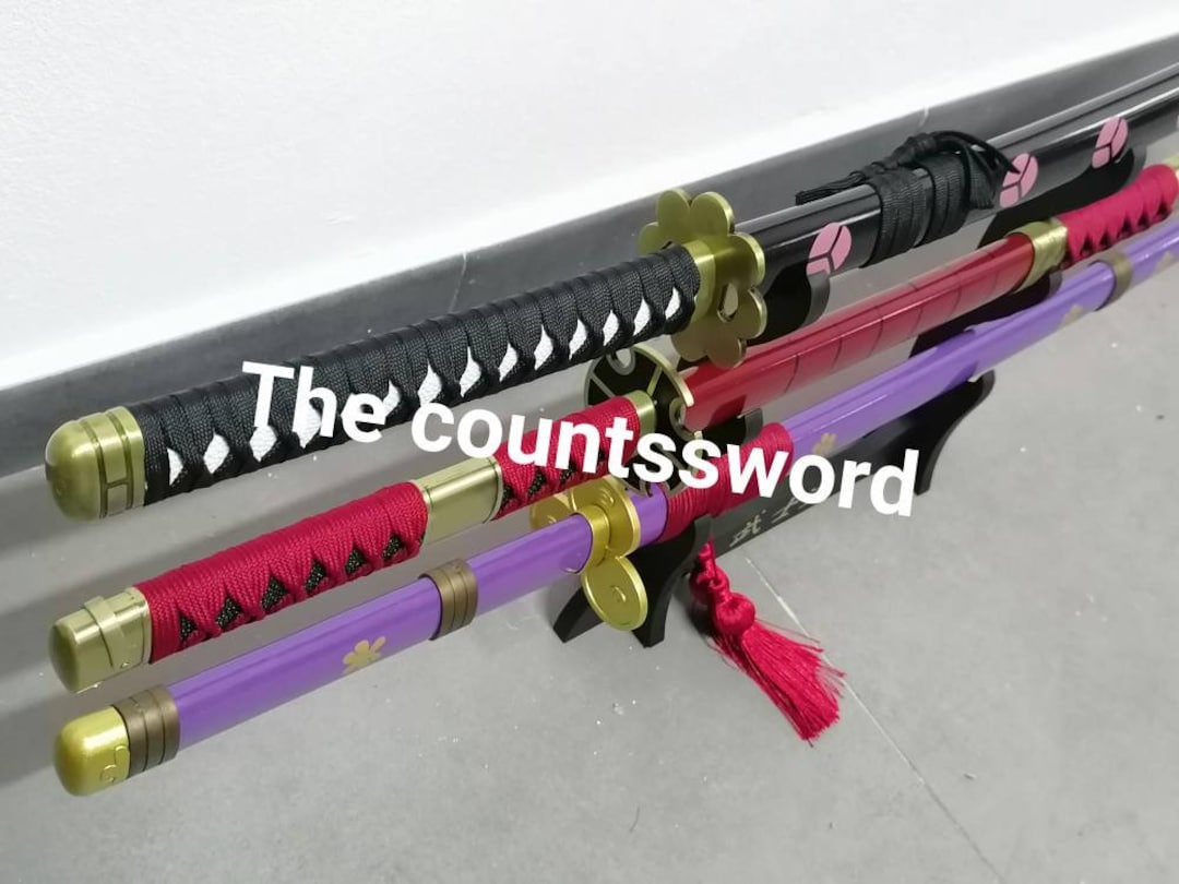Set 3 Pcs Katanas Swords Zoro Roronoa One Piece Enma Zoro's Shuusui ...