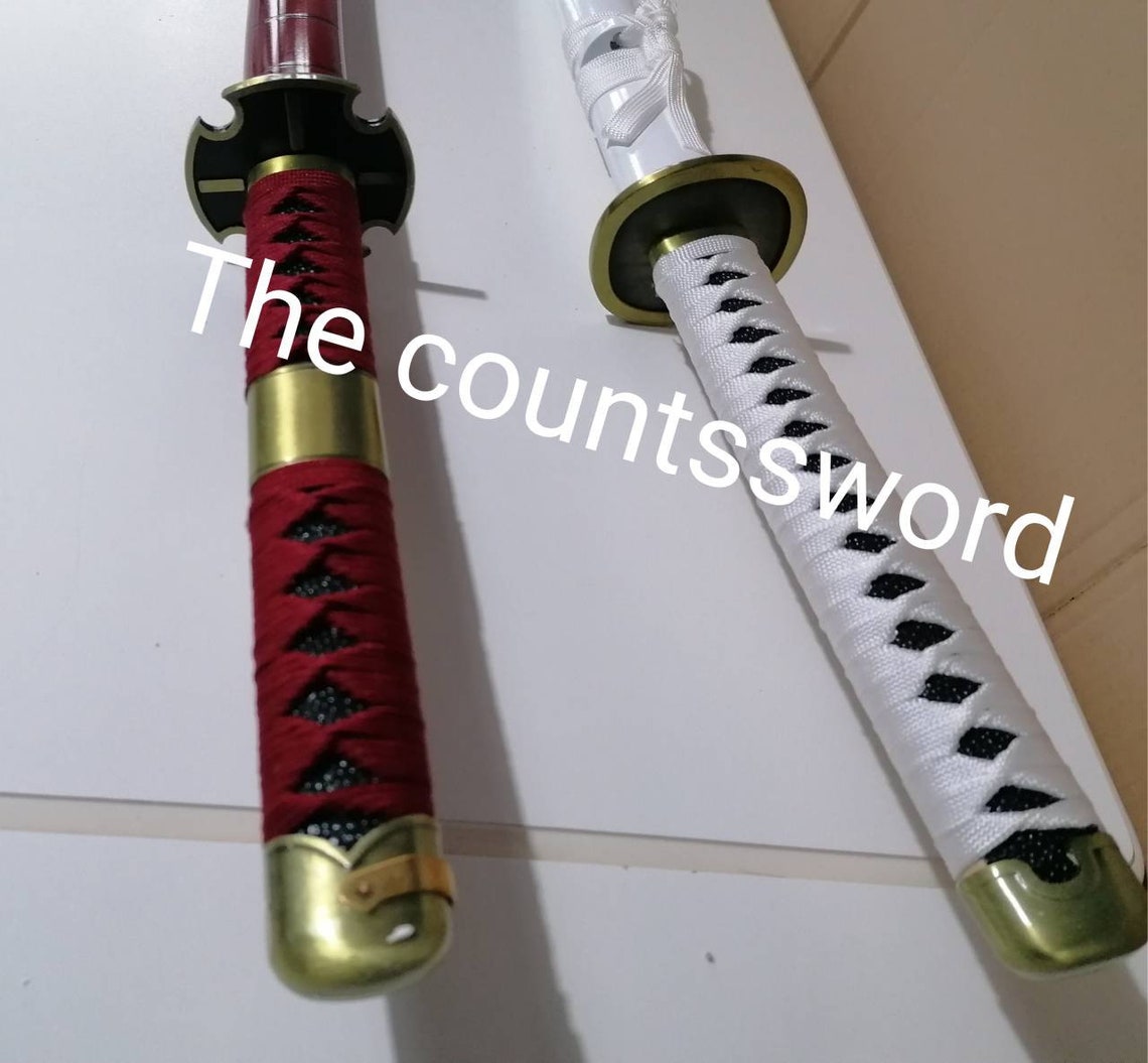 Two pcs sandai kitetsu and wado ichimonji One piece Zoro | Etsy