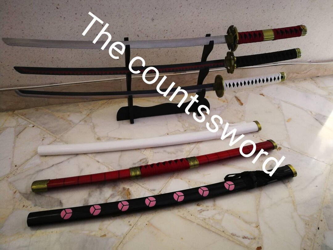 Set 3 Pcs Katanas Swords Zoro Roronoa Ichimonji Zoro's Shuusui Sandai ...