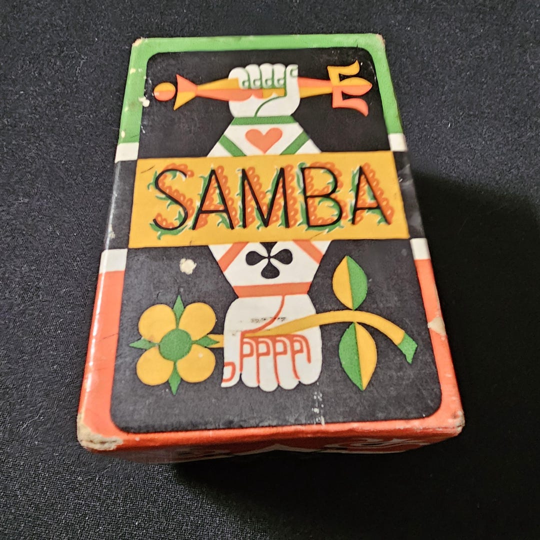 Vintage 1951 Samba Card Game Three Deck Canasta + Instructions ...