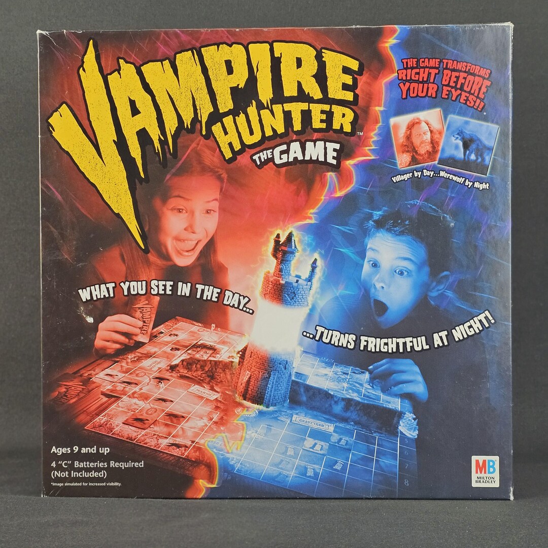 Milton Bradley Vampire Hunter, Cooperative Family Board Game VIDEO - Etsy