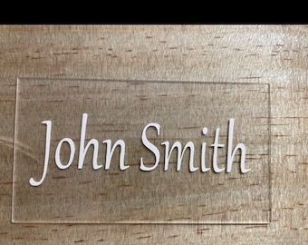 Acrylic Name Tags/ Event Name Plate/ Place Cards/ Personalized - Etsy