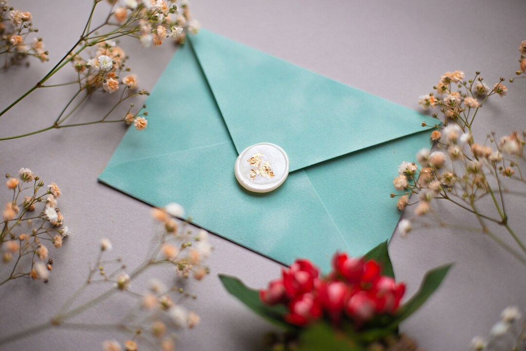 Exclusive Mint Green Velvet Envelopes C6 - Etsy