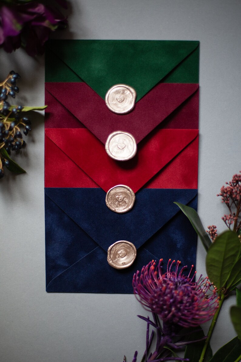 Exclusive Honey Yellow Velvet Envelopes C6 - Etsy