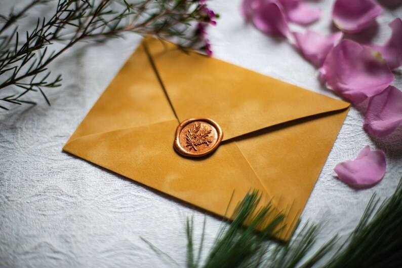 Exclusive Honey Yellow Velvet Envelopes C6 - Etsy