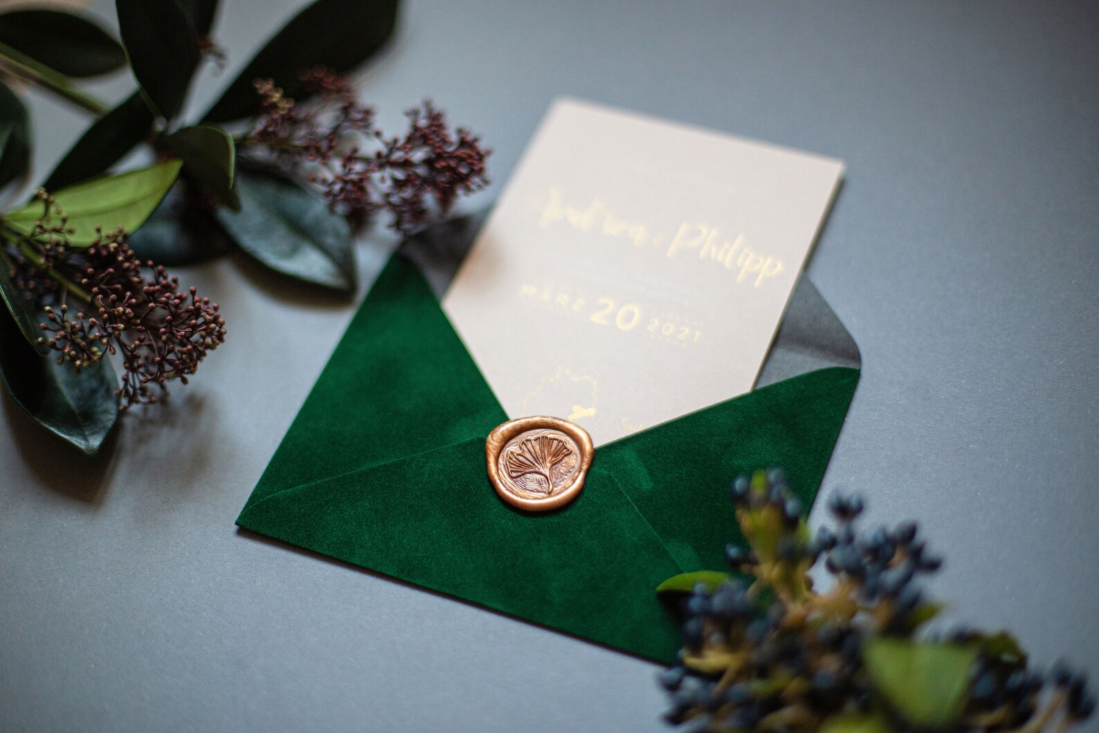 Exclusive Forest Green Velvet Envelopes C6 - Etsy