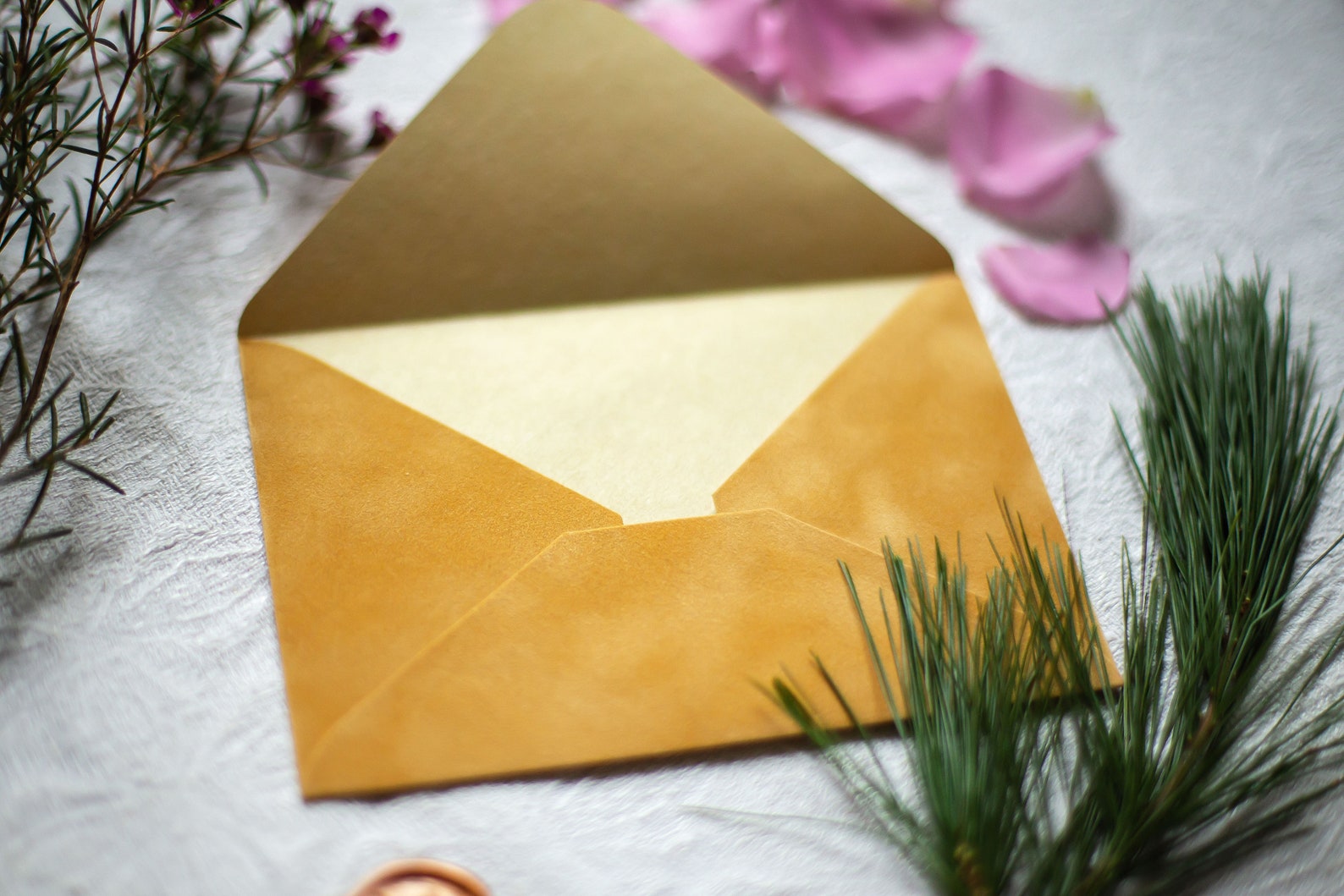 Exclusive Honey Yellow Velvet Envelopes C6 - Etsy